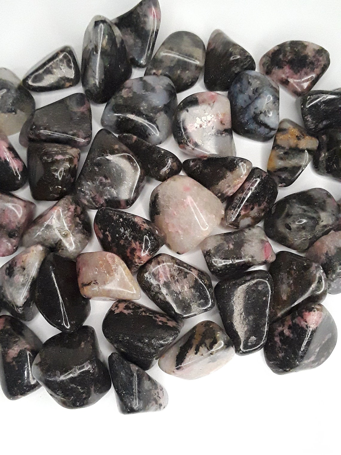 Rhodonite Tumbled Stones - Healing Crystals - PLEASE Read Full ...
