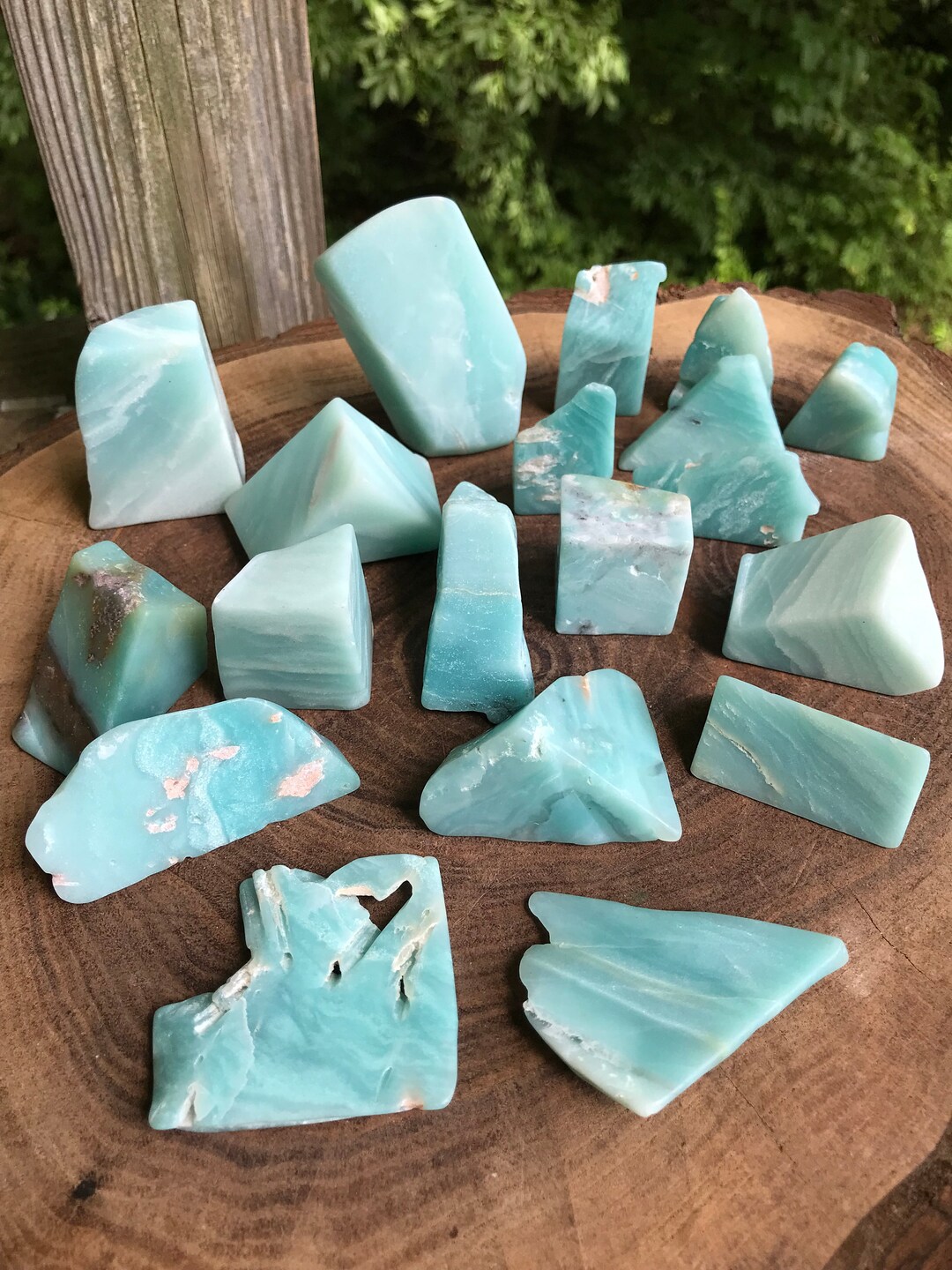 Caribbean Calcite Tumbled Pieces - Slab - Free Form - Natural - Healing ...