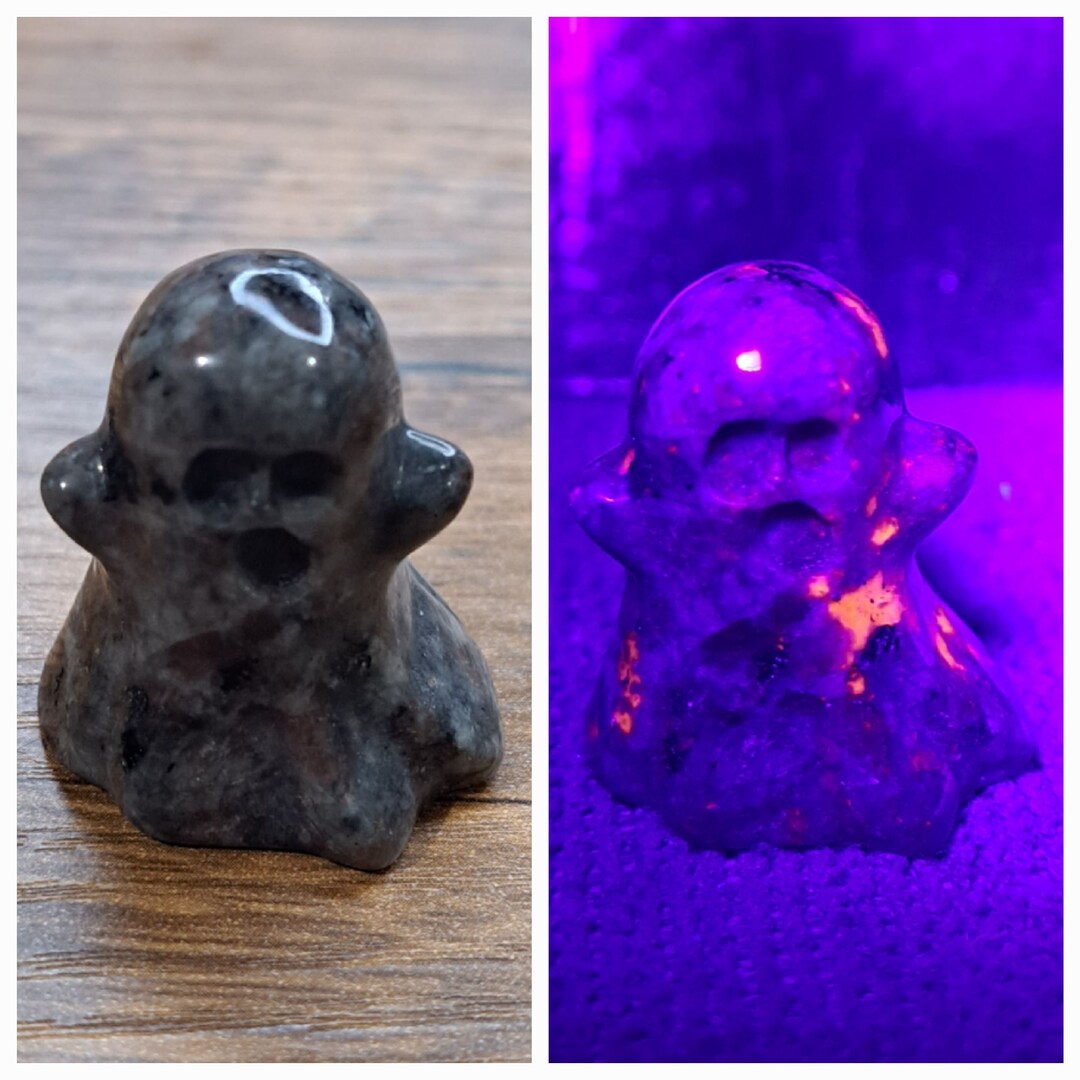 Carved Yooperlite Ghost - UV Reactive - Healing Crystals - PLEASE Read ...