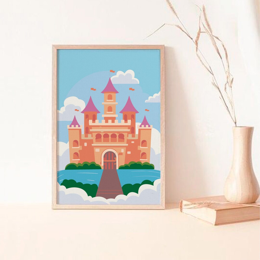 Wander Castle From Fairy Tales DIY Kit Paint by Numbers - Etsy