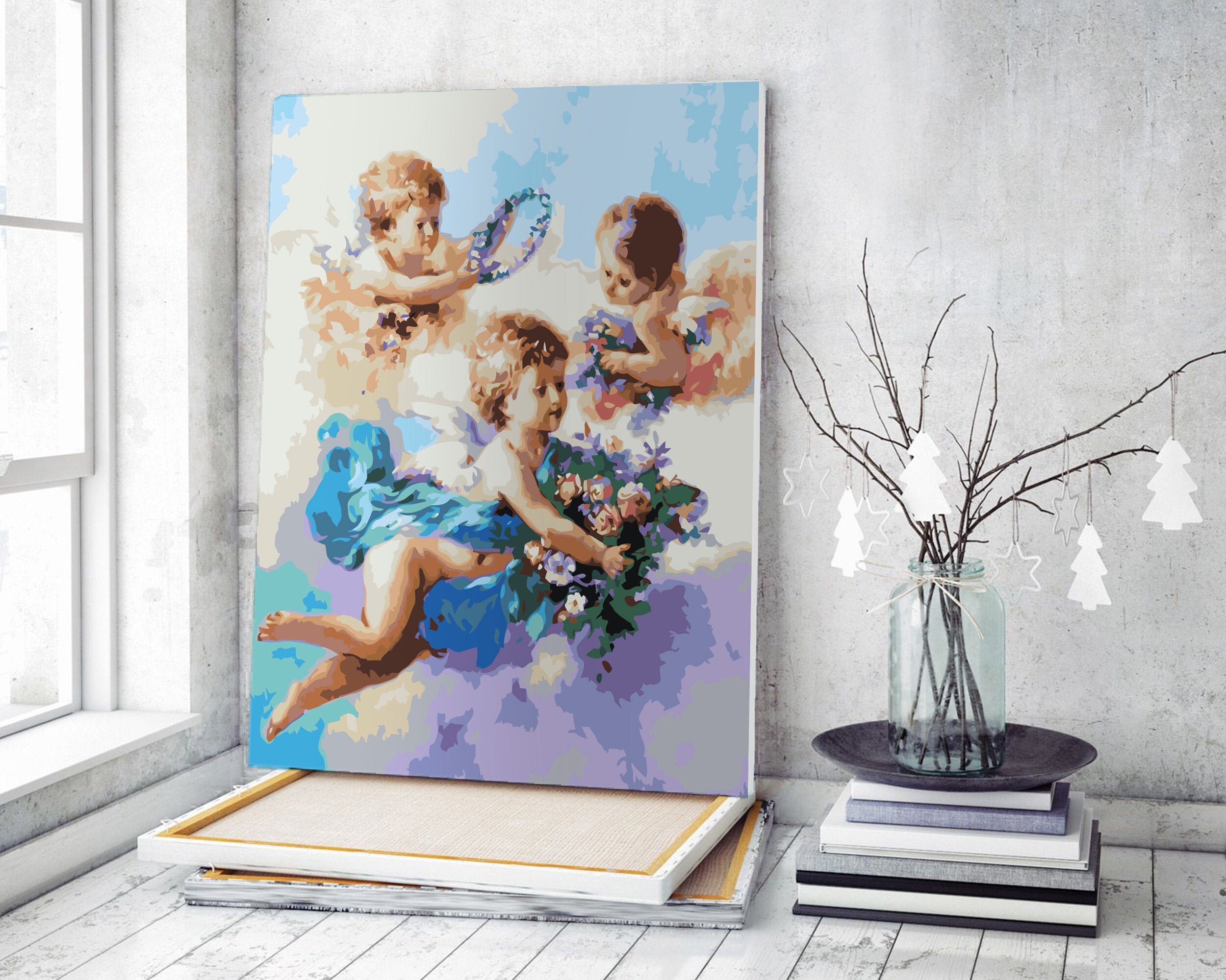 Angels in Haven Paint by Numbers Canvas Painting by Numbers Painting ...