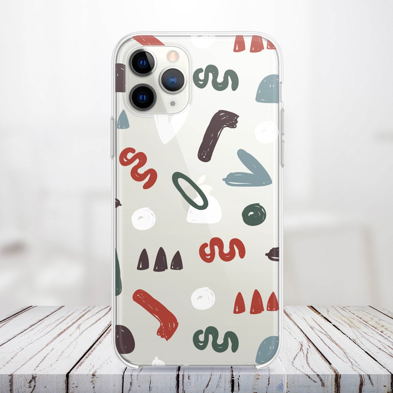 Abstract Patterns Clear Design Iphone 13 Pro Case Protective - Etsy