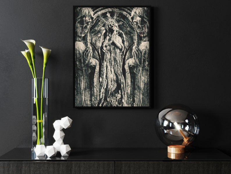Dark Art Gothic Art Wall Art Posters, Macabre Horror Goth Art Prints ...