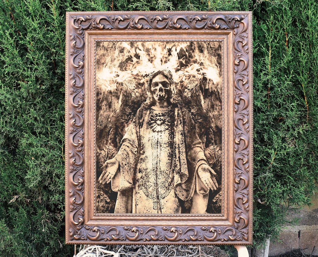 Satanic Jesus Horror Art Decor for Home or Office, Dark Art, Gothic ...