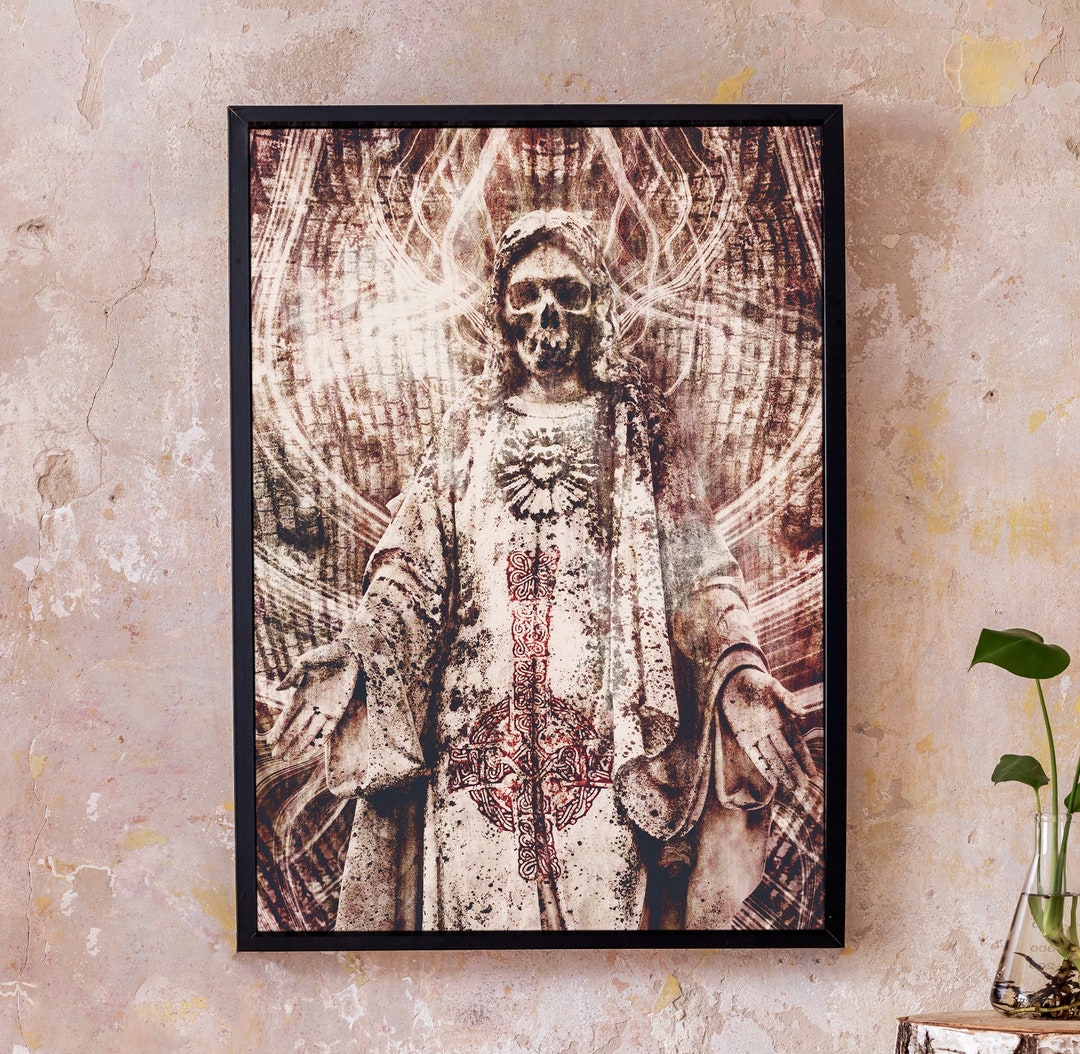 Satanic Witchy Dark Art Print Decor, Gothic Horror Dark Home Decor ...
