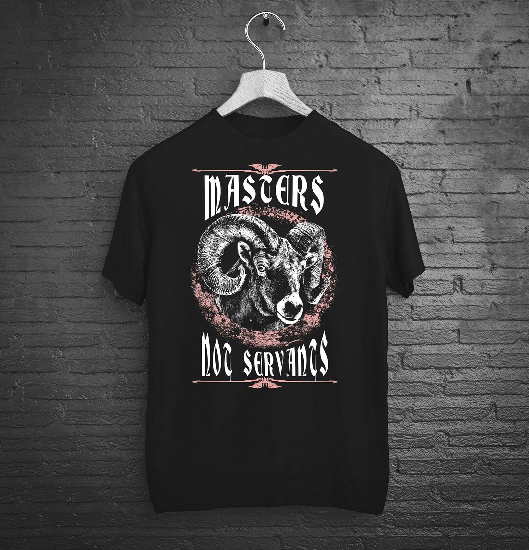 Goat Sheep Satanic Shirt, Dark Satanic Art, Gothic Horror Shirt ...