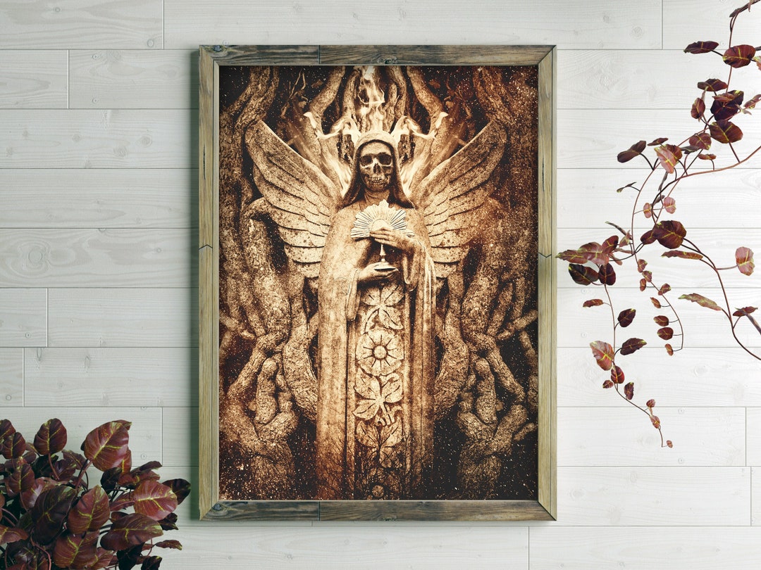 Goth Dark Macabre Art Print, Gothic Macabre Witchy Decor for Home ...