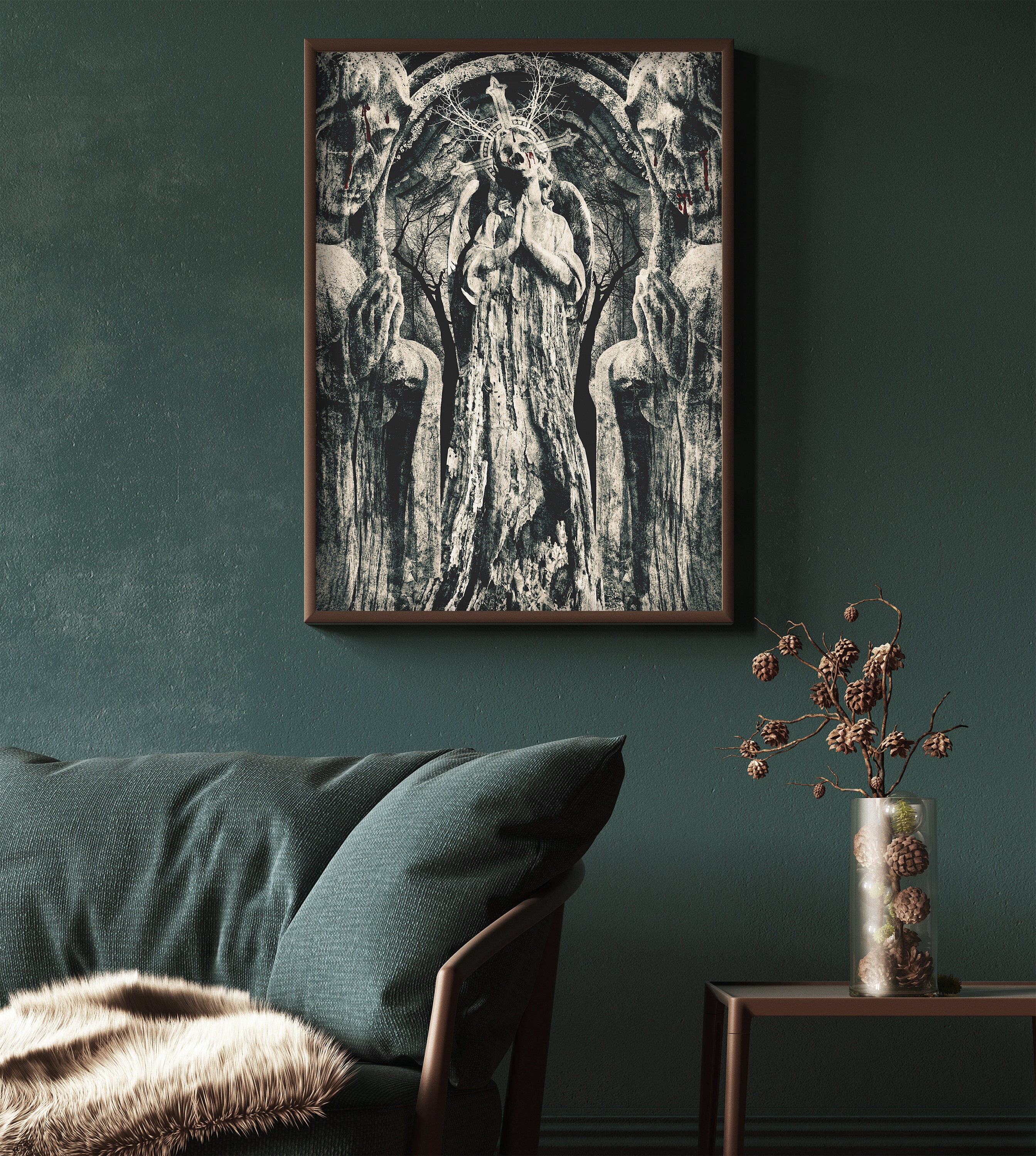Dark Art Gothic Art Wall Art Posters, Macabre Horror Goth Art Prints ...