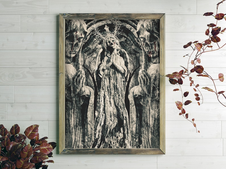 Dark Art Gothic Art Wall Art Posters, Macabre Horror Goth Art Prints ...