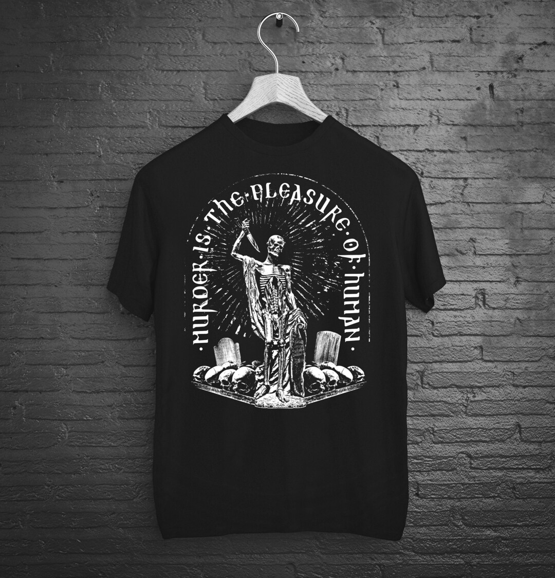 Dark Art Cursed Emo Shirt, Gothic Satanic Clothing for Men and Women ...