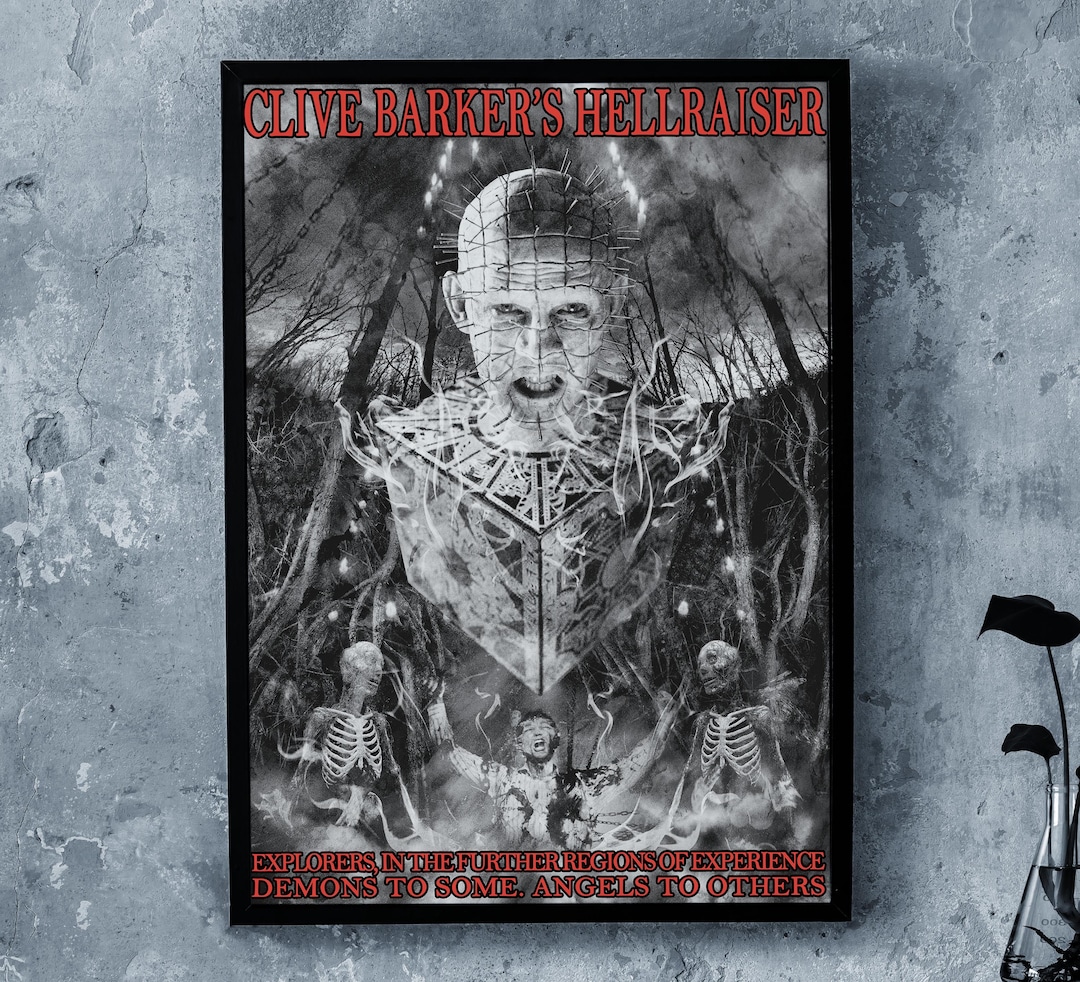 Hellraiser Horror Movie Poster Print, Clive Barker Pinhead Halloween ...