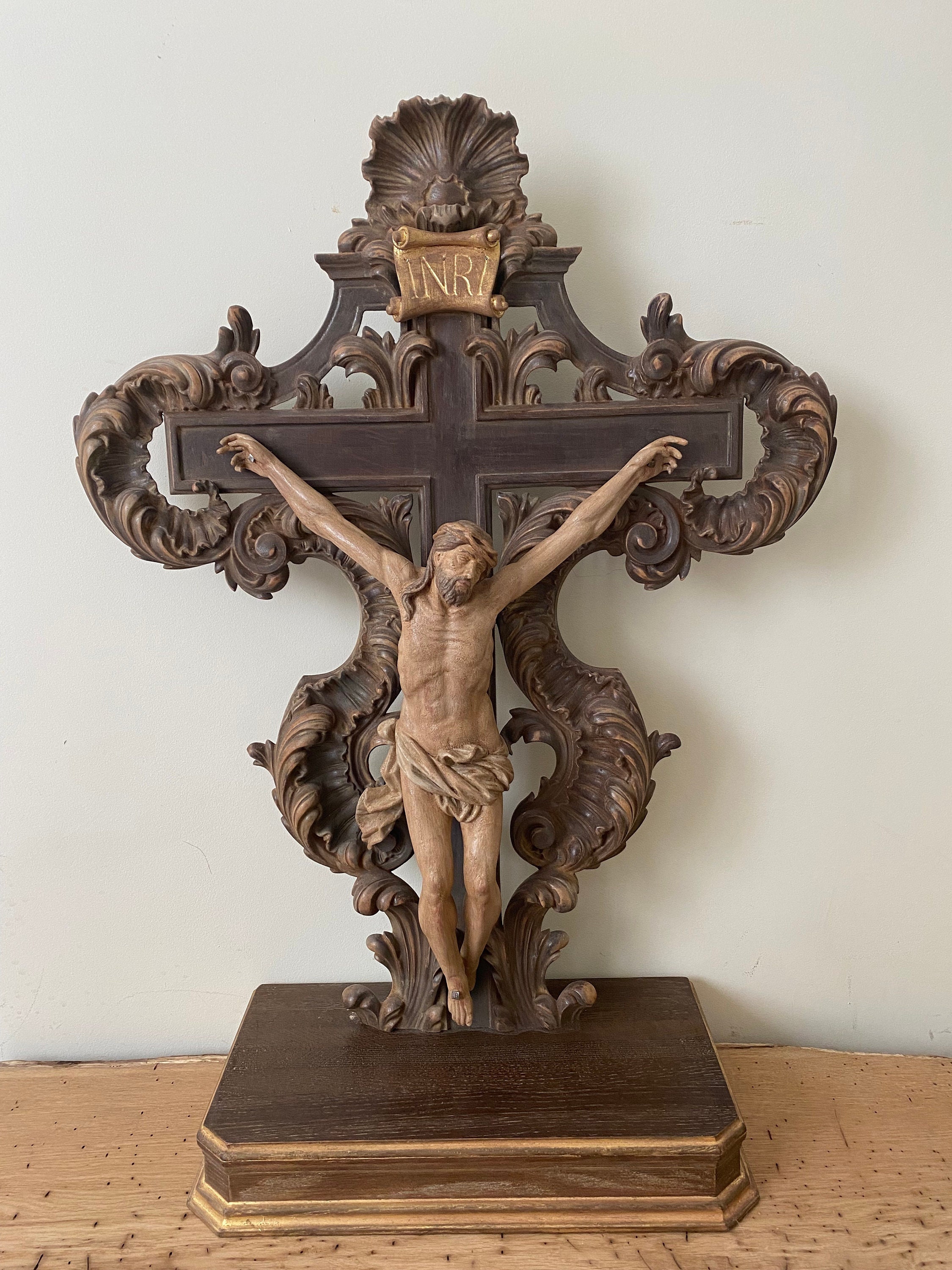 Hout gesneden katholiek kruis en kruisbeeld - Etsy Nederland