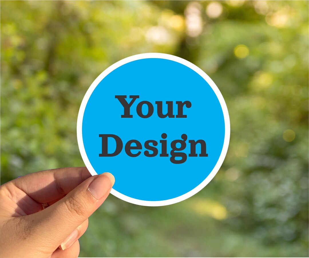 Custom Die Cut Round/circle Vinyl Stickers /waterproof Labels. - Etsy