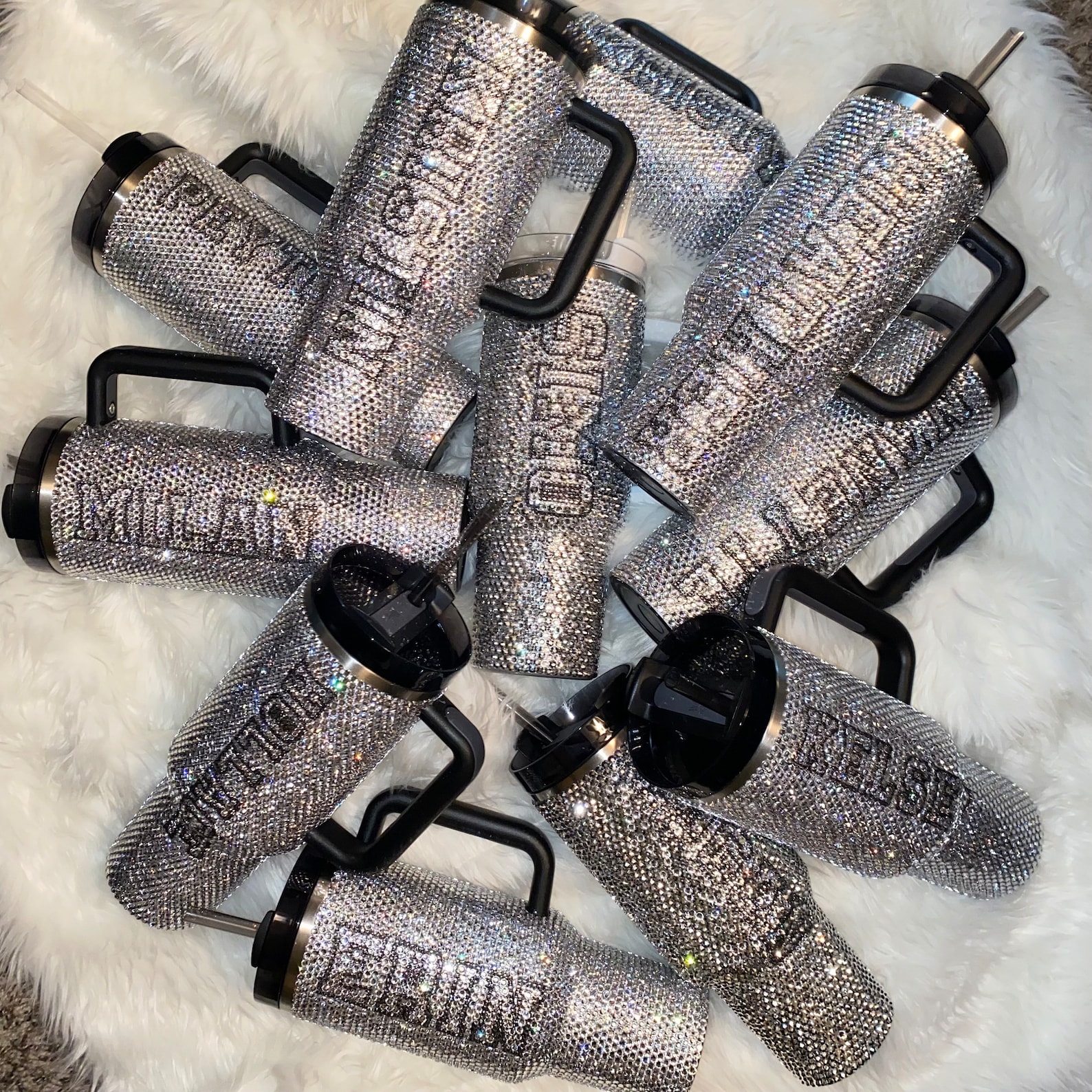 Stanley Cup, Customized Stanley Tumbler, Rhinestoned Stanley Cup, Viral ...