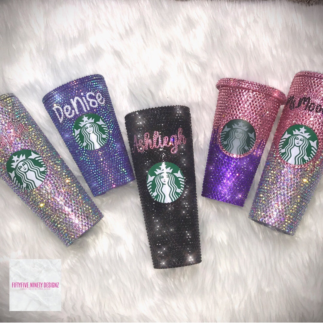 Blinged Venti Cold Cups, Venti Rhinestoned Cold Cups, Acrylic Double ...