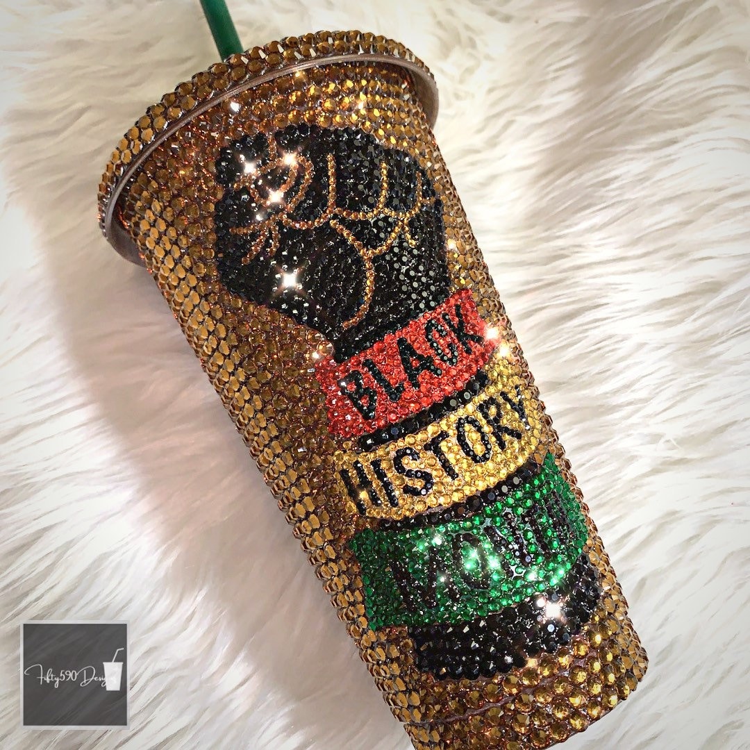Custom Designed Blinged Tumblers, Venti Cold Cups, Rhinestoned Cold ...