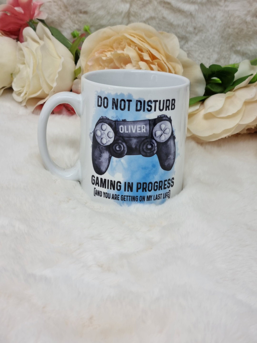 Do Not Disturb Gaming in Progress Personalised Mug, Gaming Mug, Gamer ...