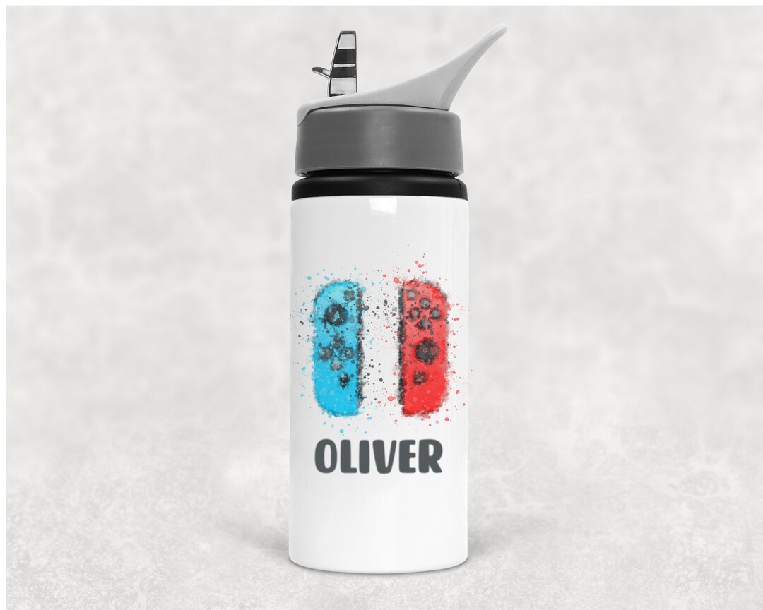 Personalised Gaming Controller Water Bottle, Boys Water Bottle, Gaming ...