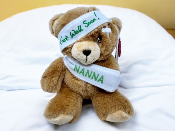 Get Well Soon Soft Toy Hospital Gift Teddy Bear Poorly Patient Gift Etsy UK