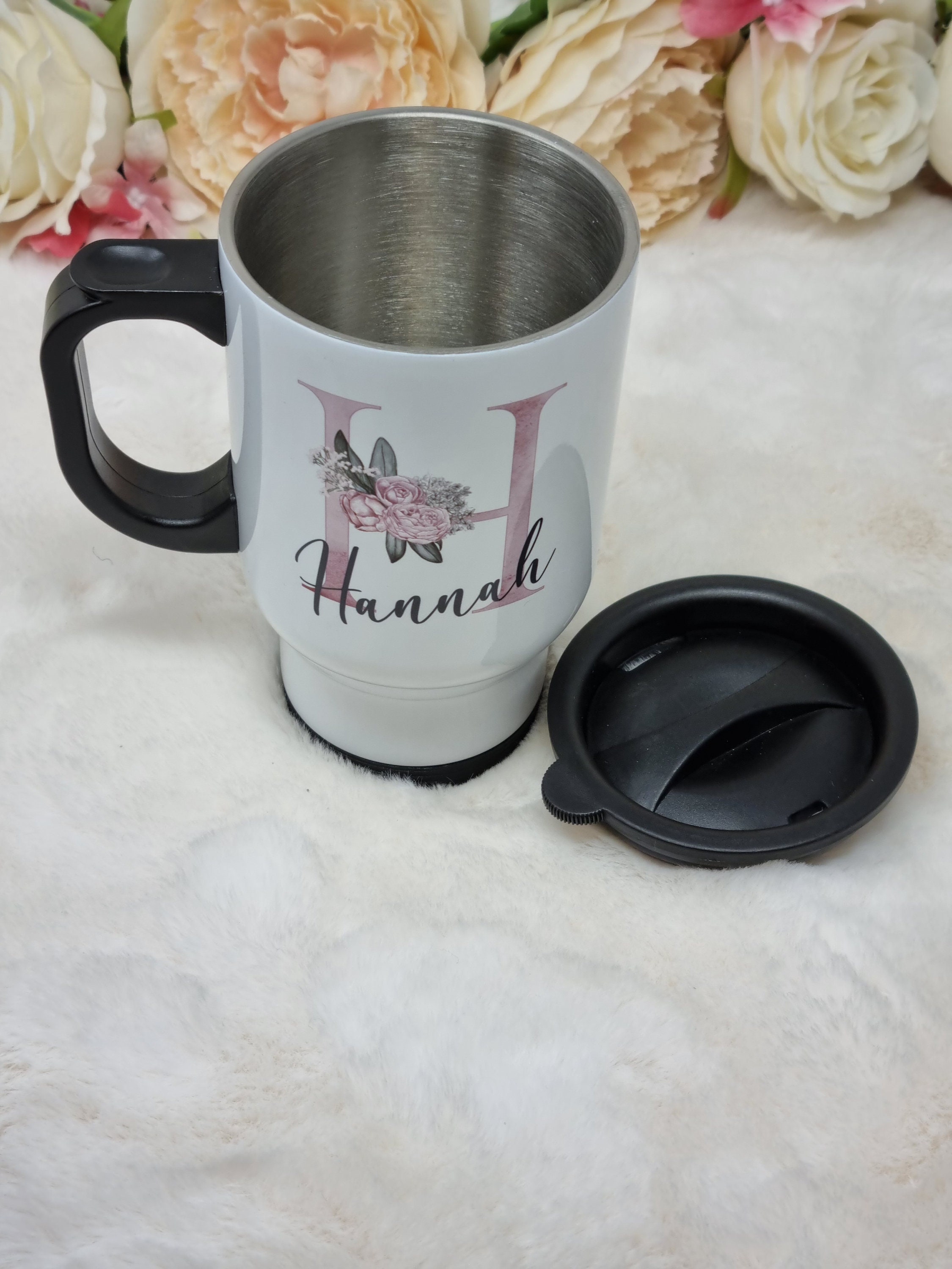 Personalised Travel Mug, Name & Initial Travel Mug, Gift for Her - Etsy UK