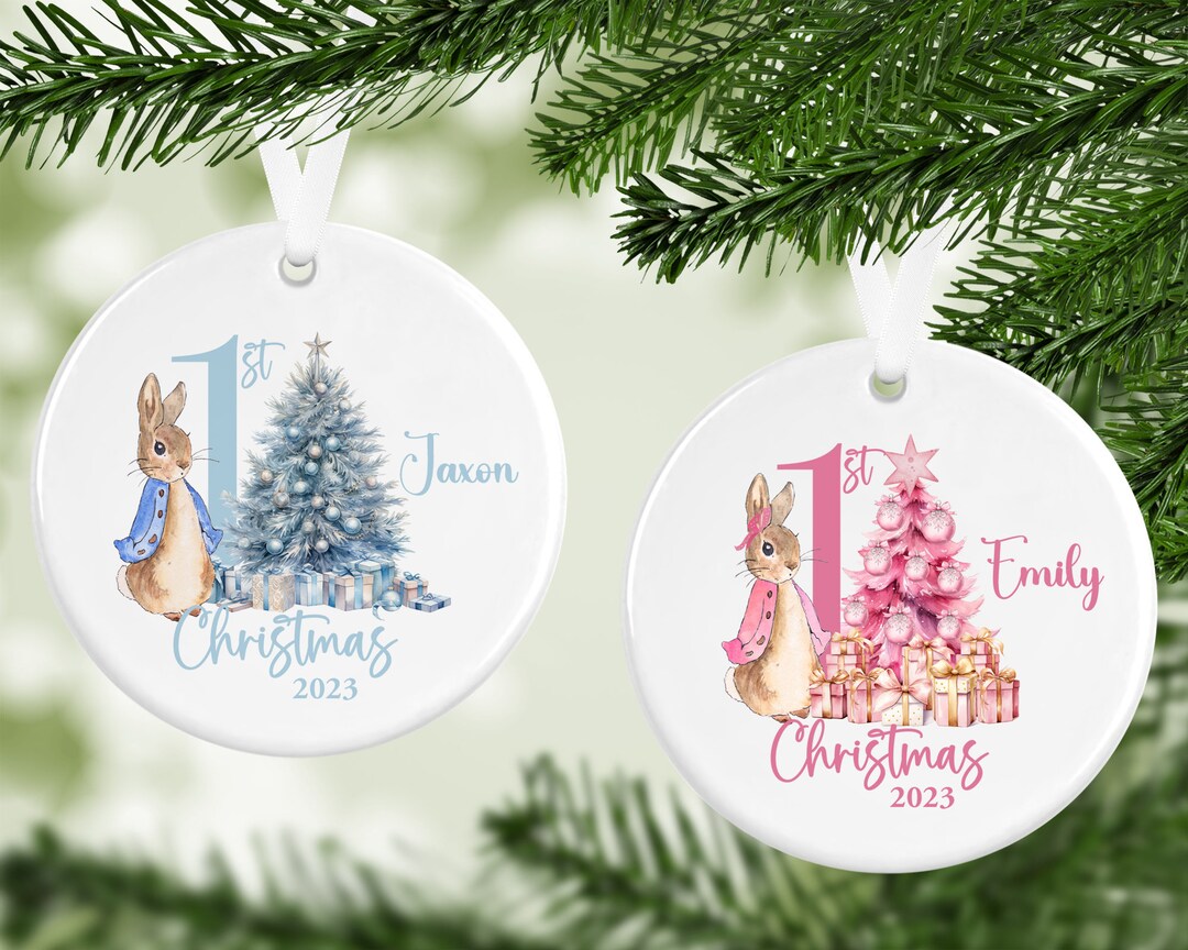 Peter Rabbit First Christmas Baubleflopsy First Christmas - Etsy