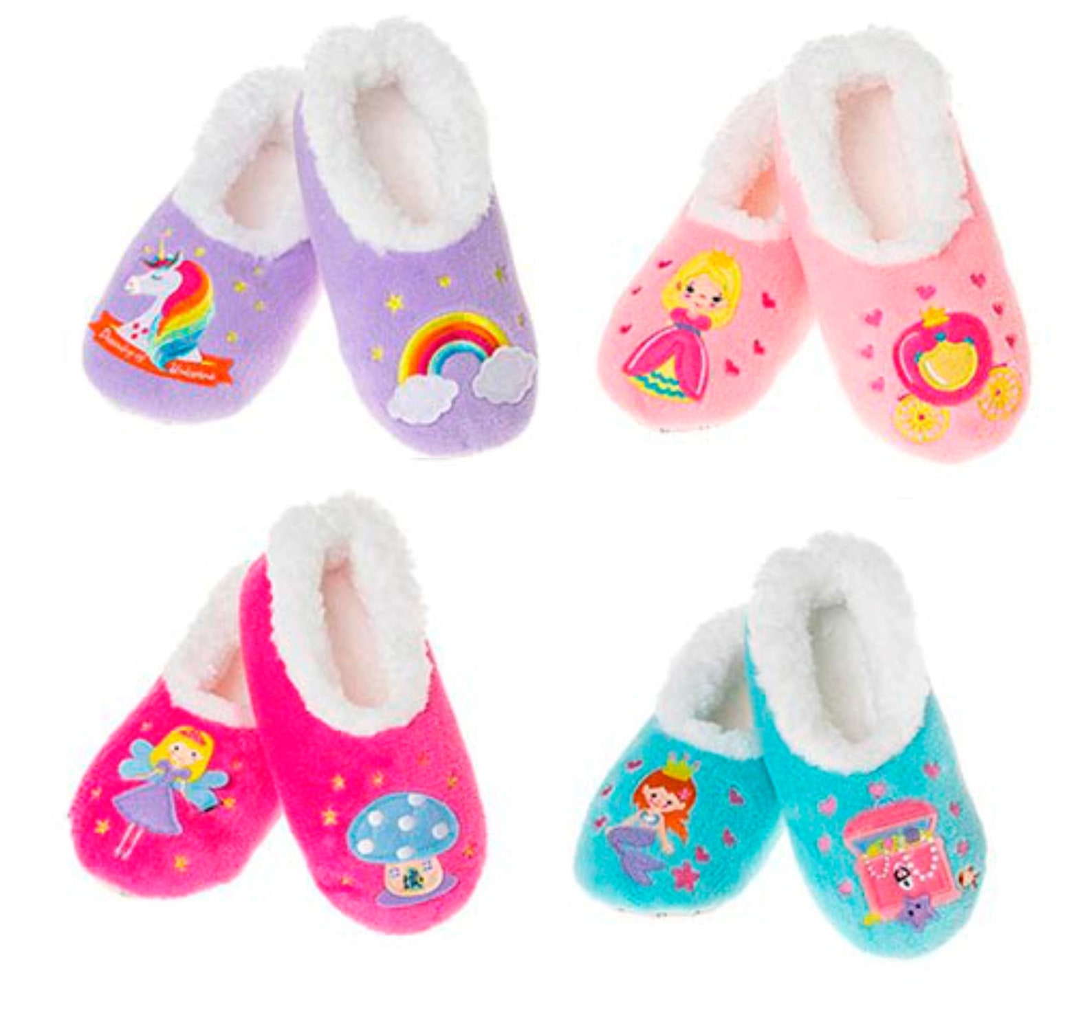 Girls Snoozie Slippers Girls Kids Slippers Princess - Etsy UK