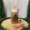 Cupid Beer Can Glass Cup 16 Oz Frosted Glass W/ Bamboo Lid and Clear ...