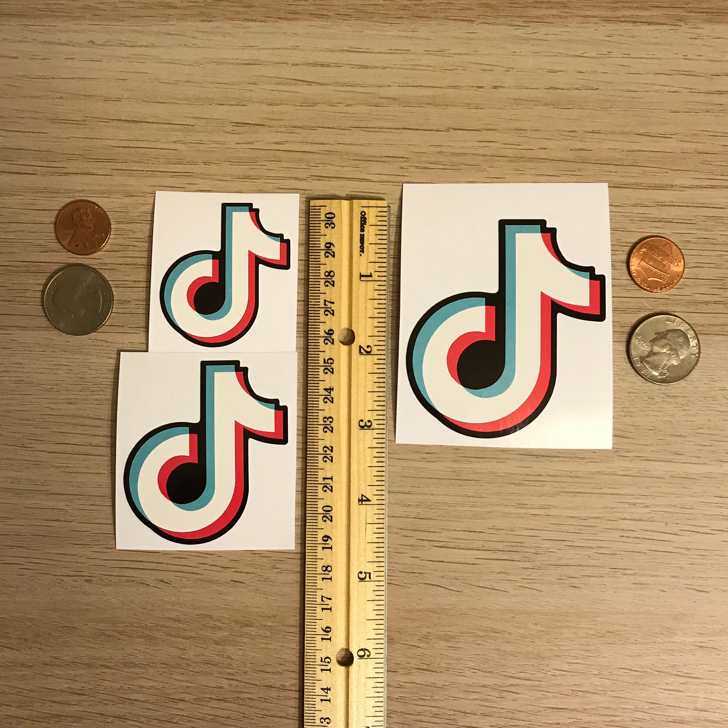 TIK TOK Logo Vinyl Decal Sticker Car Bumper Window Glass | Etsy