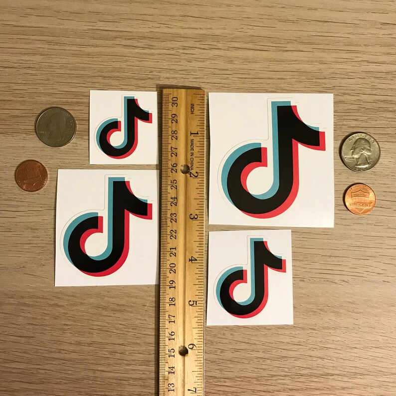 Tik Tok TIKTOK Logo Vinyl Decal Sticker Car Bumper Window | Etsy