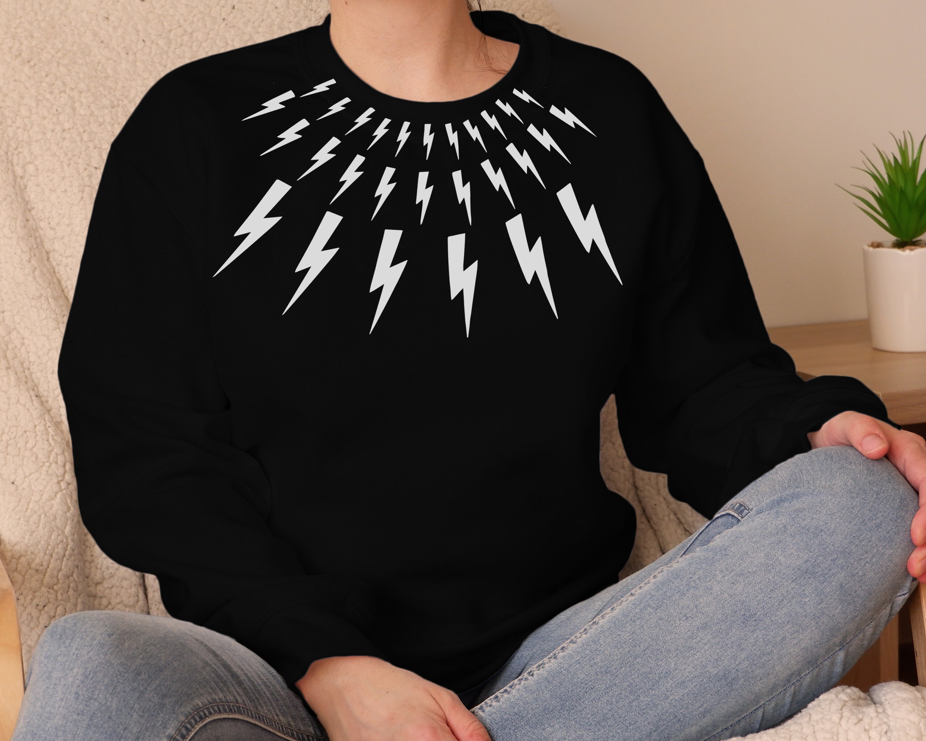 Unisex Lightning Bolt Inspired Sweatshirt / Pullover / - Etsy