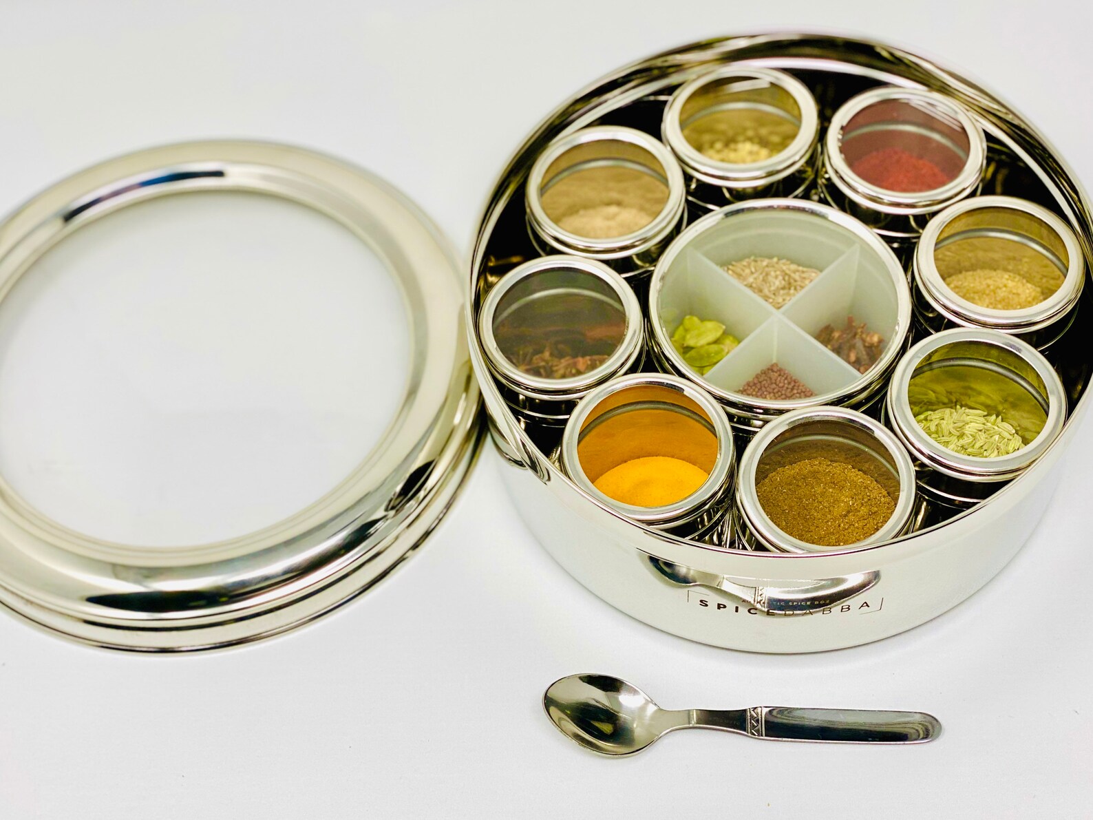 Spice Box Stainless Steel 12 Spices Authentic Spice Box - Etsy Canada