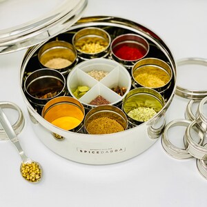 Spice Box Stainless Steel 12 Spices Authentic Spice Box Gift for Foodie ...