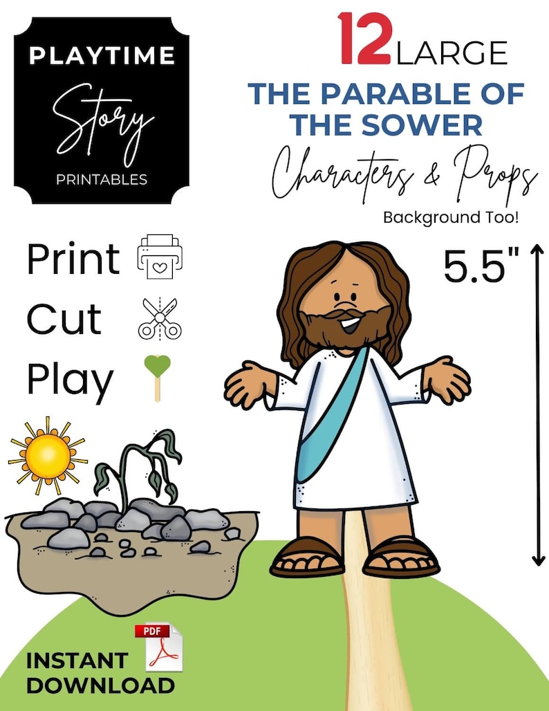 Parable of the Sower New Testament Bible Story for Kids Story Time ...