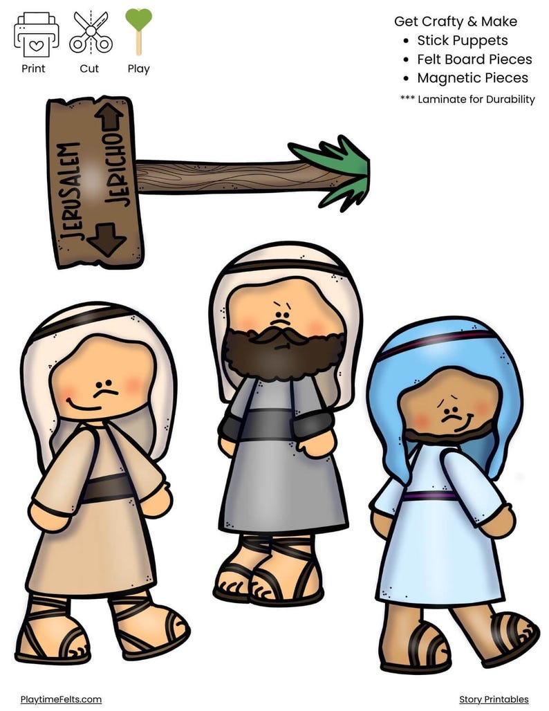 Good Samaritan Parable | New Testament Story for Kids | Sequencing ...