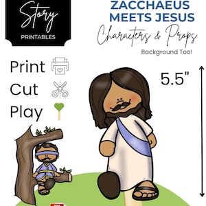 Zacchaeus Meets Jesus New Testament Bible Story for Kids Storytelling ...