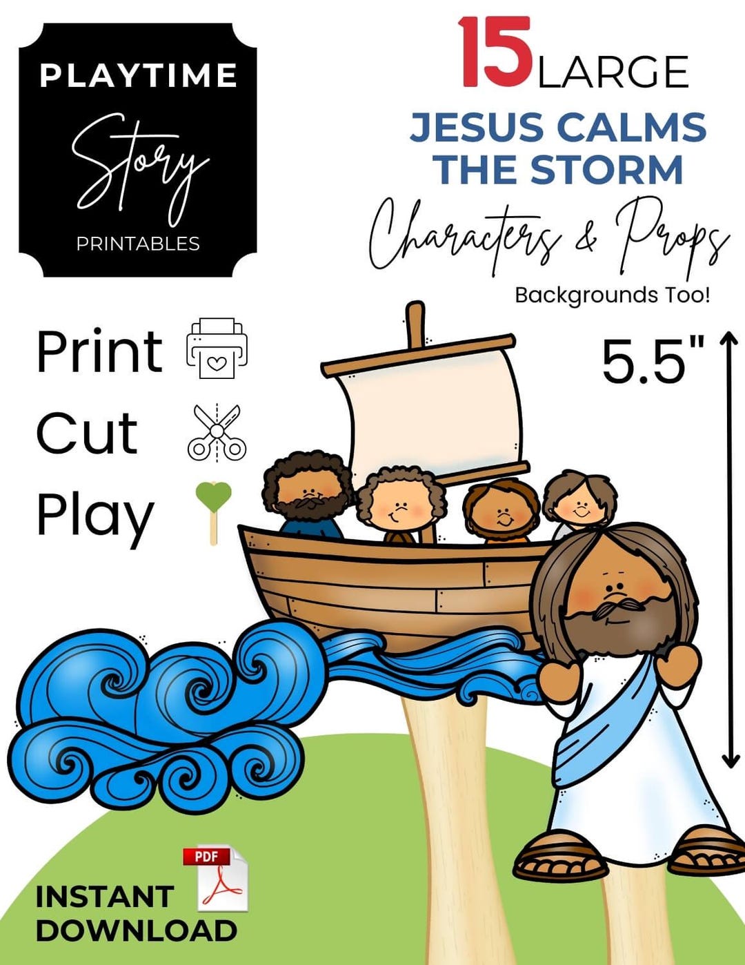New Testament Stories for Kids Miracles of Jesus Calms the Storm ...