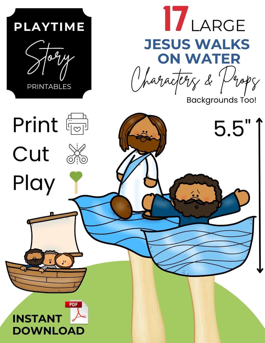 Jesus Walks on Water | New Testament Bible Stories | Storytelling ...