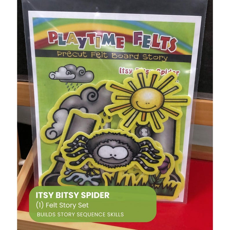 Itsy Bitsy Spider Felt Board Story, Teacher Gift - Etsy