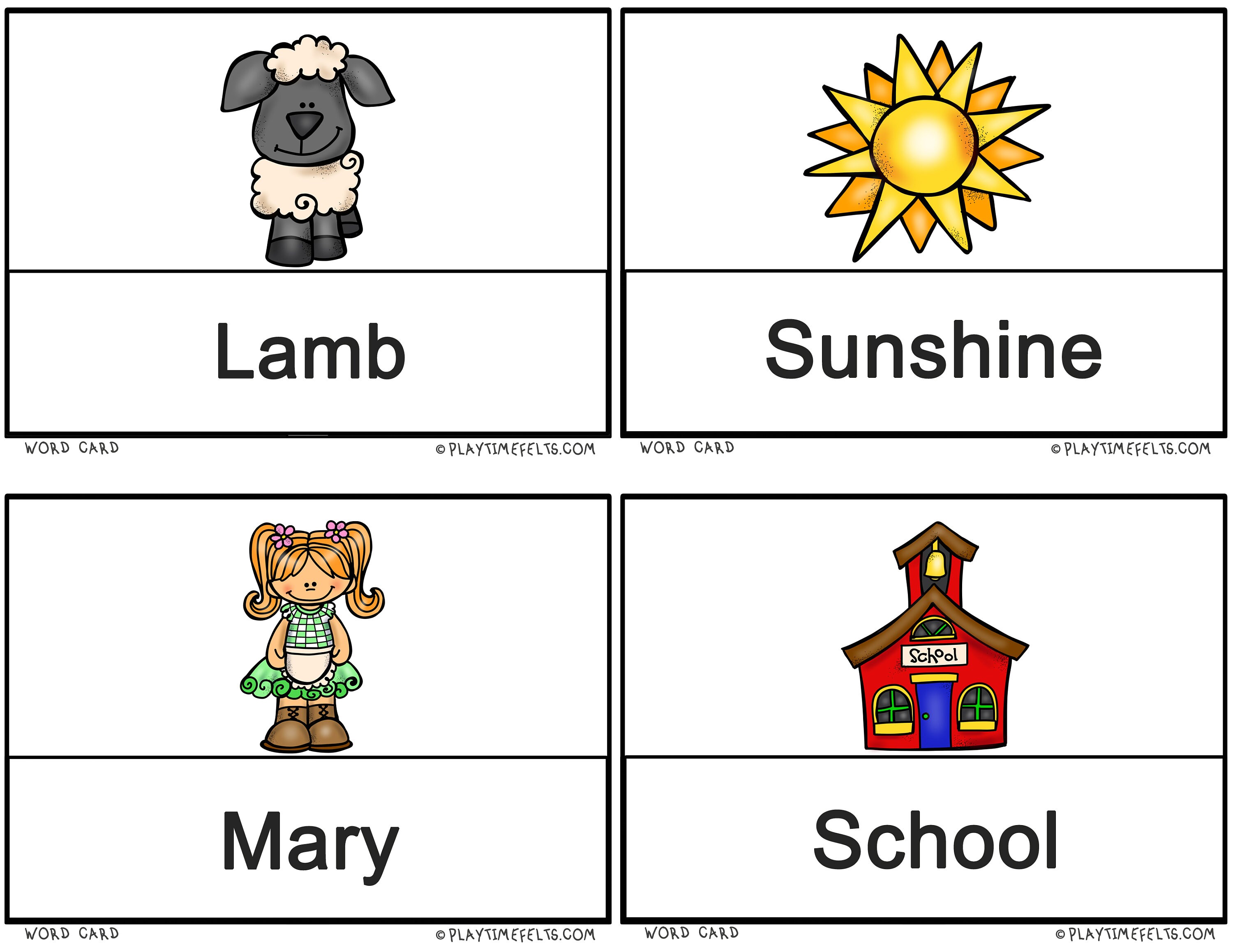 Mary Had a Little Lamb Pre K Printable Worksheets - Etsy