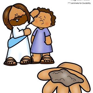 Jesus Heals a Blind Man Printable Story Puppets (PDF) - Etsy