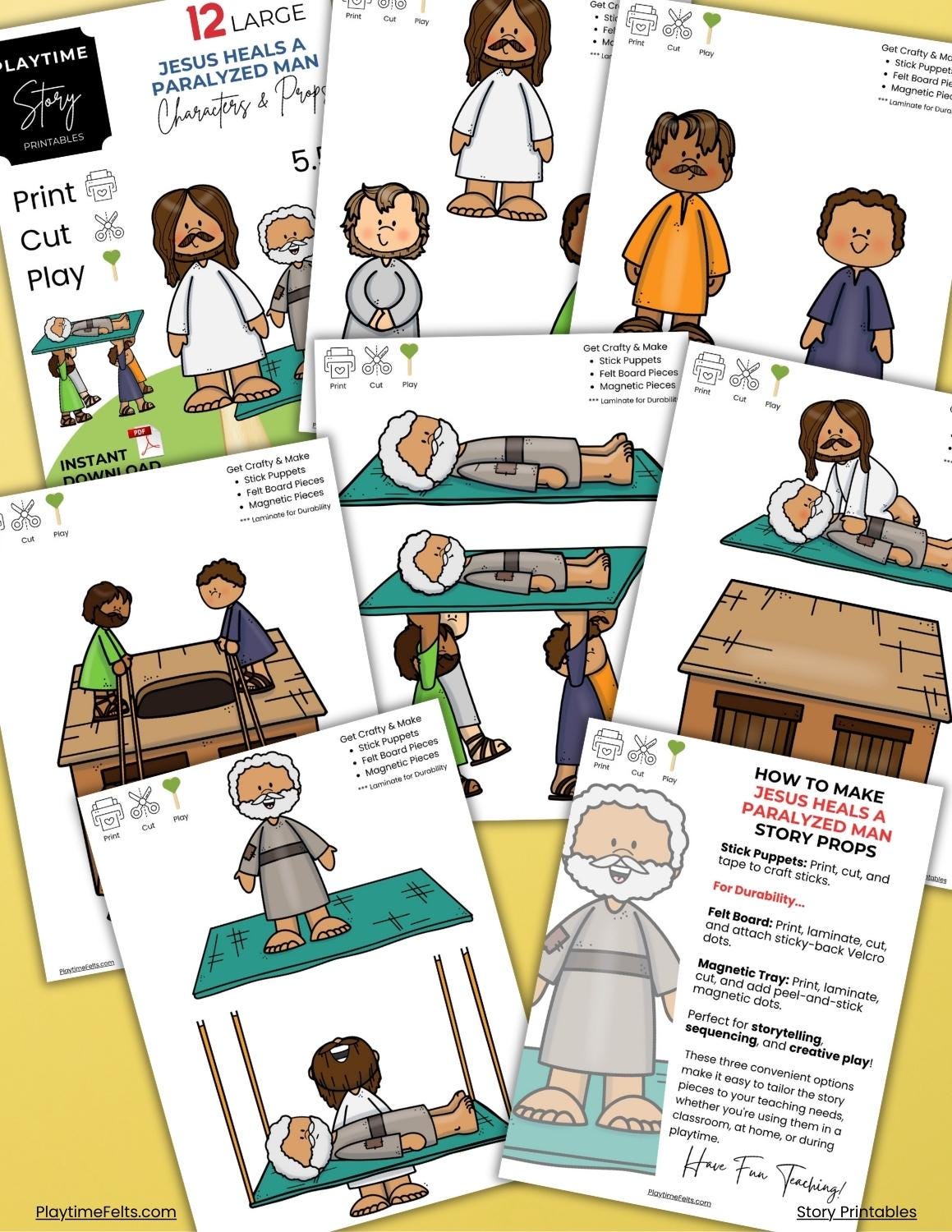 Jesus Heals Paralyzed Man | New Testament Jesus Miracles | Storytelling ...