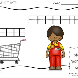 Let's Go Shopping Prek Worksheets Preschool-kindergarten, Montessori ...