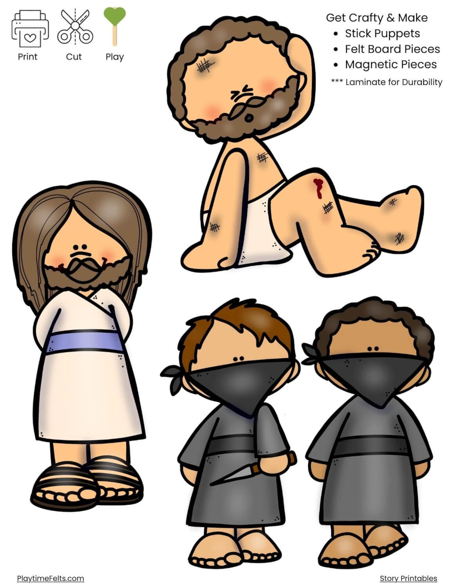 Good Samaritan Parable | New Testament Story for Kids | Sequencing ...