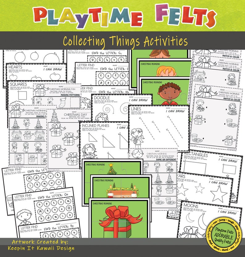 Collecting Things Pre K Printable Worksheets - Etsy