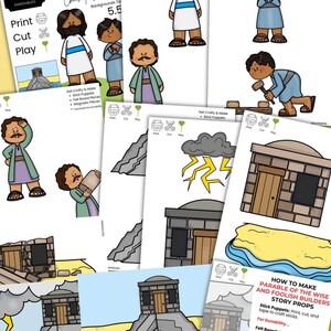 New Testament Bible Stories for Kids Parable of the Wise and Foolish ...