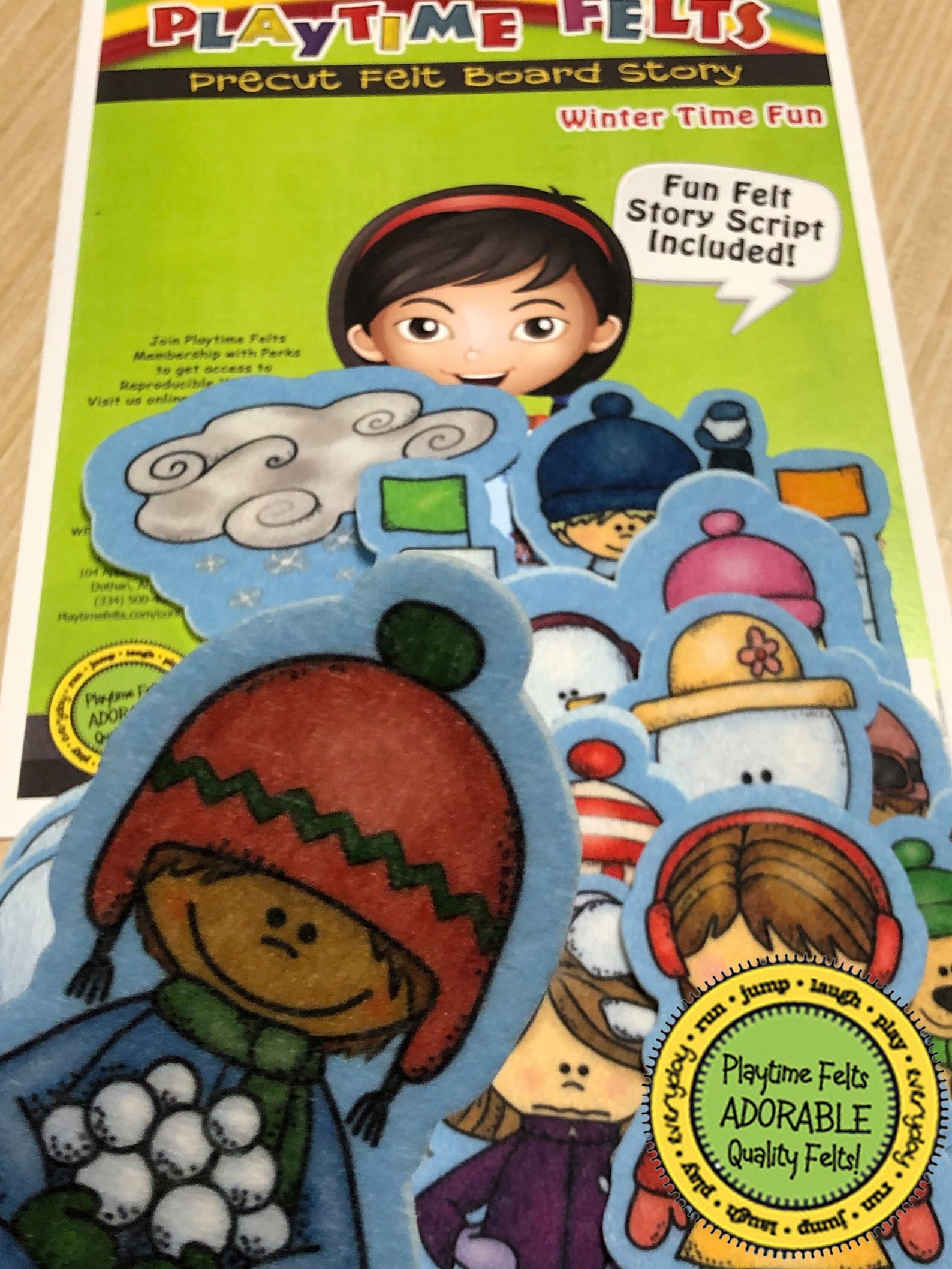Winter Time Fun Felt Story | Playtime Felt Story | Reusable Felt Board ...