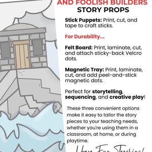 New Testament Bible Stories for Kids Parable of the Wise and Foolish ...