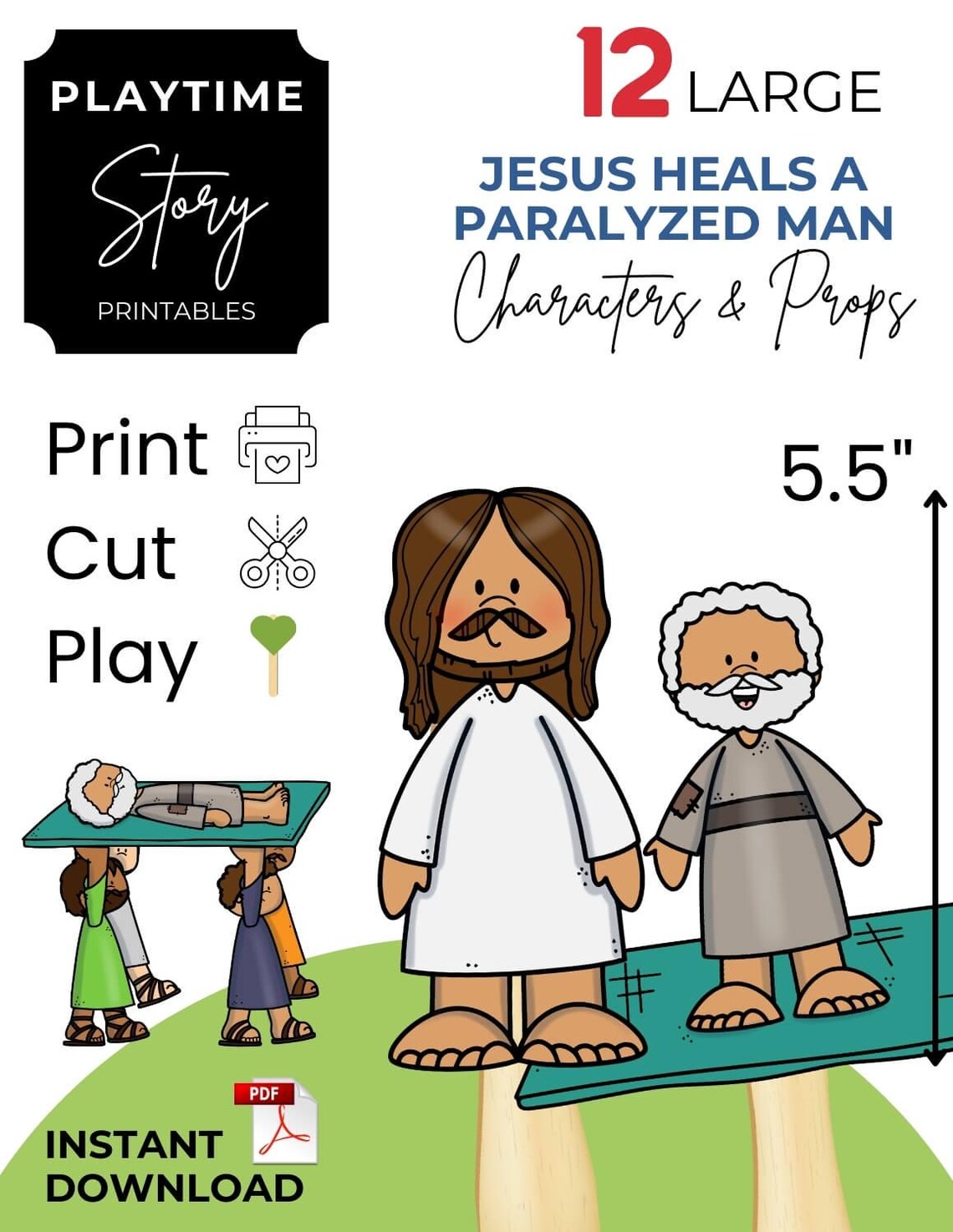 Jesus Heals Paralyzed Man | New Testament Jesus Miracles | Storytelling ...