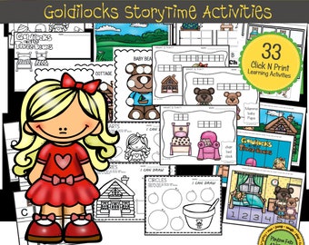 Goldilocks and Three Bears Prek Worksheets Preschool-kindergarten ...