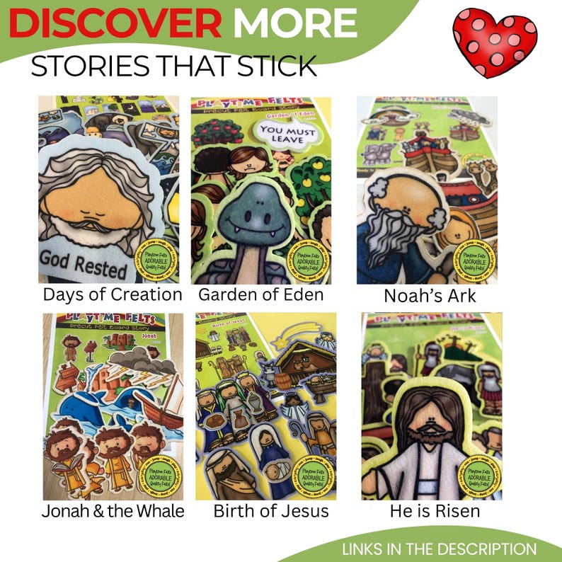 Noah's Ark Felt Board Story Set: Bible Story for Kids - Etsy